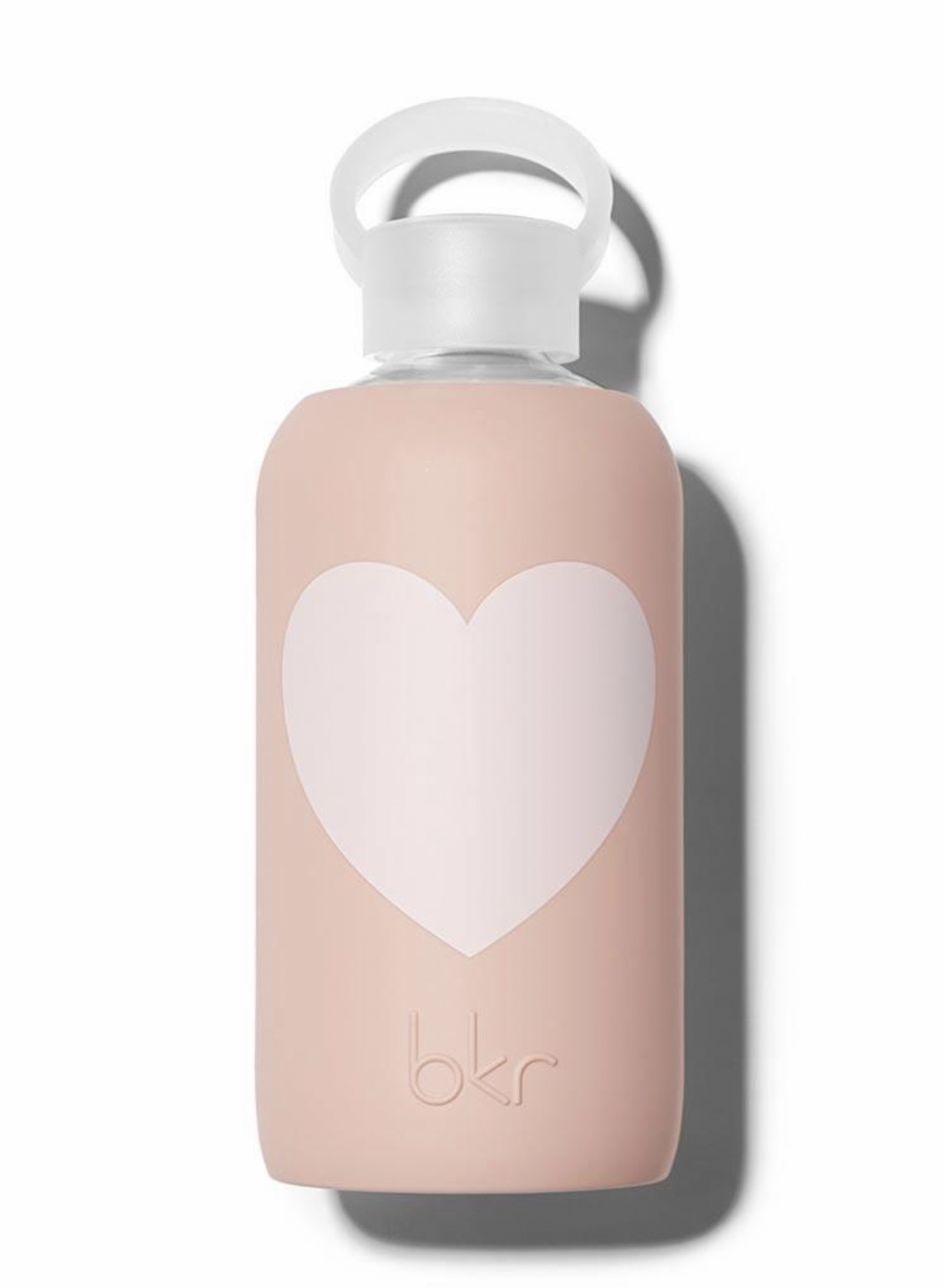 Teddy (Naked) Heart • Opaque blushed light chocolate milk with a pale ...