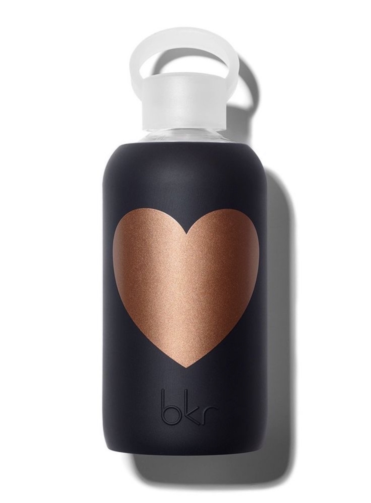 Jet Copper Heart • Opaque black with a metallic copper heart – the bkr ...