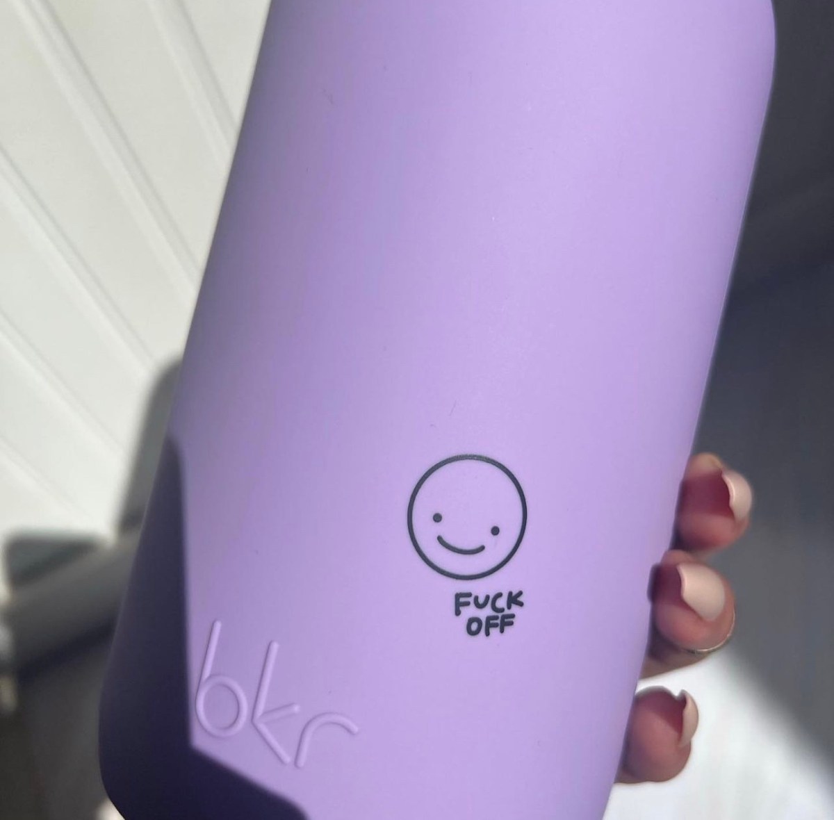 Lila F*ck Off • Opaque wisteria lavender with black print – the bkr ...