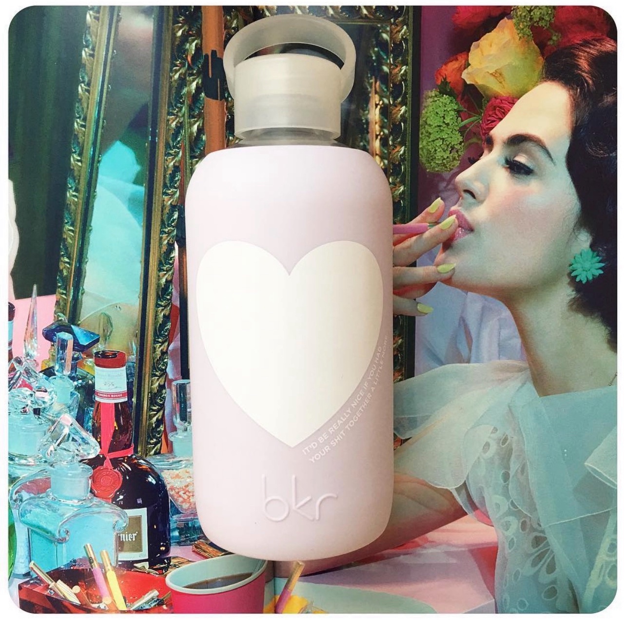 Lala Text Heart • Opaque lavender fog with a white heart and text – the ...