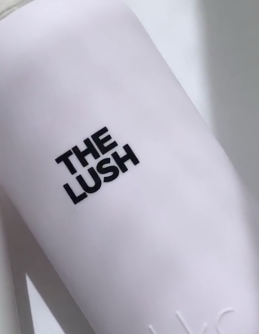 Lala The Lush • Opaque lavender fog with black text – the bkr archives