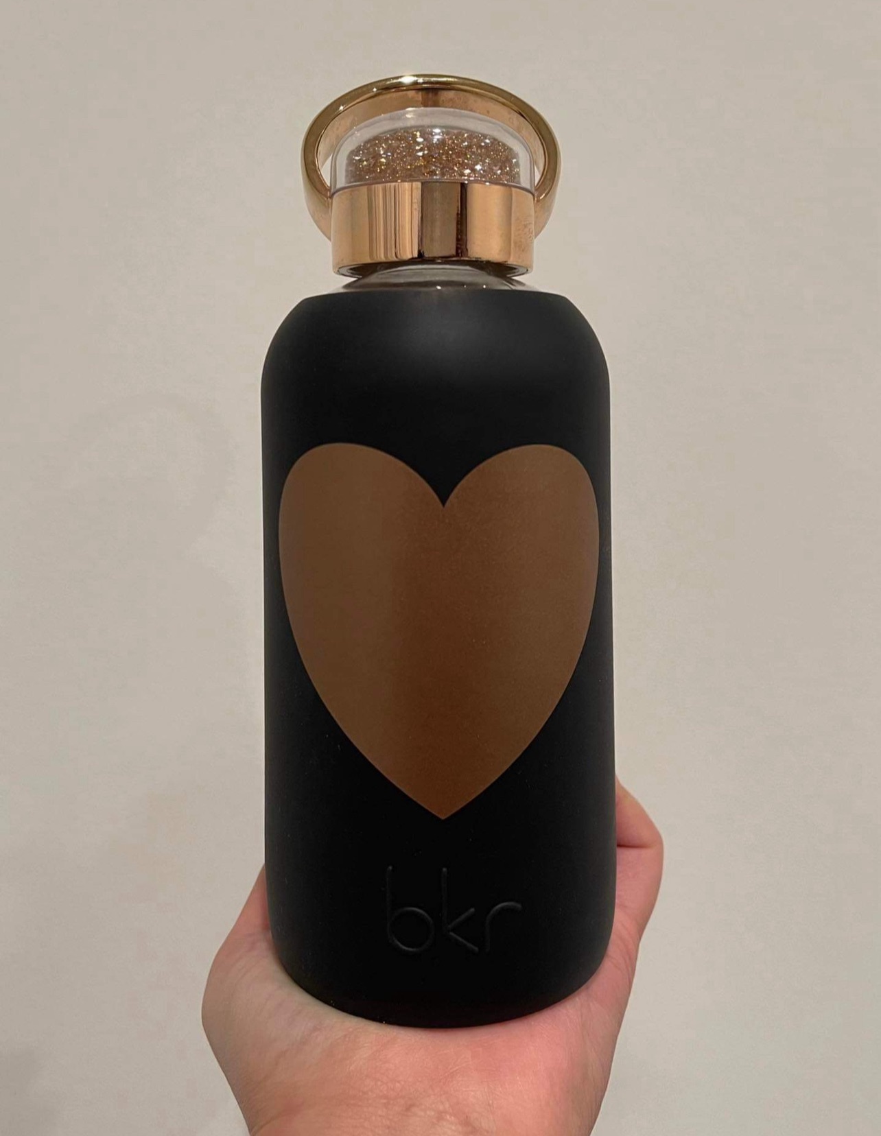 Jet Copper Heart • Opaque black with a metallic copper heart – the bkr ...