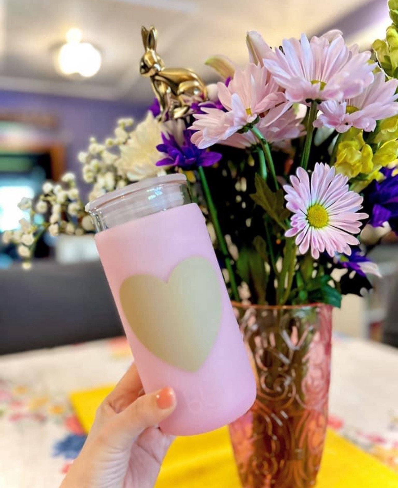 Cupcake Heart • Sheer lilac pink with a heart – the bkr archives